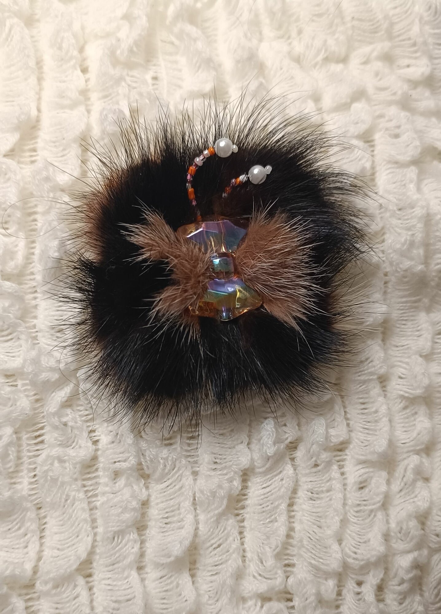 Брошь, стекло, бисер