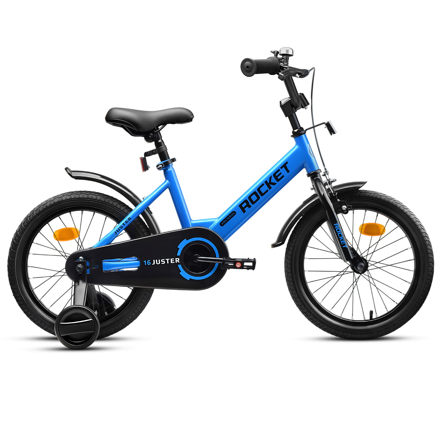 Велосипед 16" Rocket Juster, цвет синий, рост 110 - 125 см.(5-7 лет)