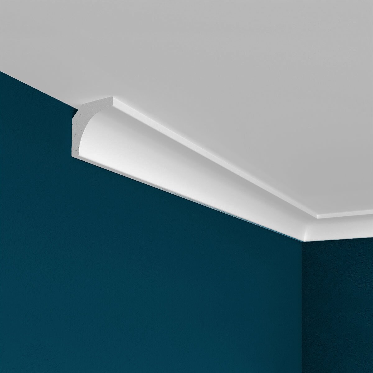 Плинтус потолочный 19х19 мм карниз пластиковый полистирол под покраску Perfect Plus p26-2 метра