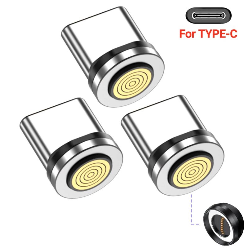 Адаптер AUFU 9-контактный магнитный Type-C с цифровым дисплеем, PD240W, USB-C на 3tips for Type C