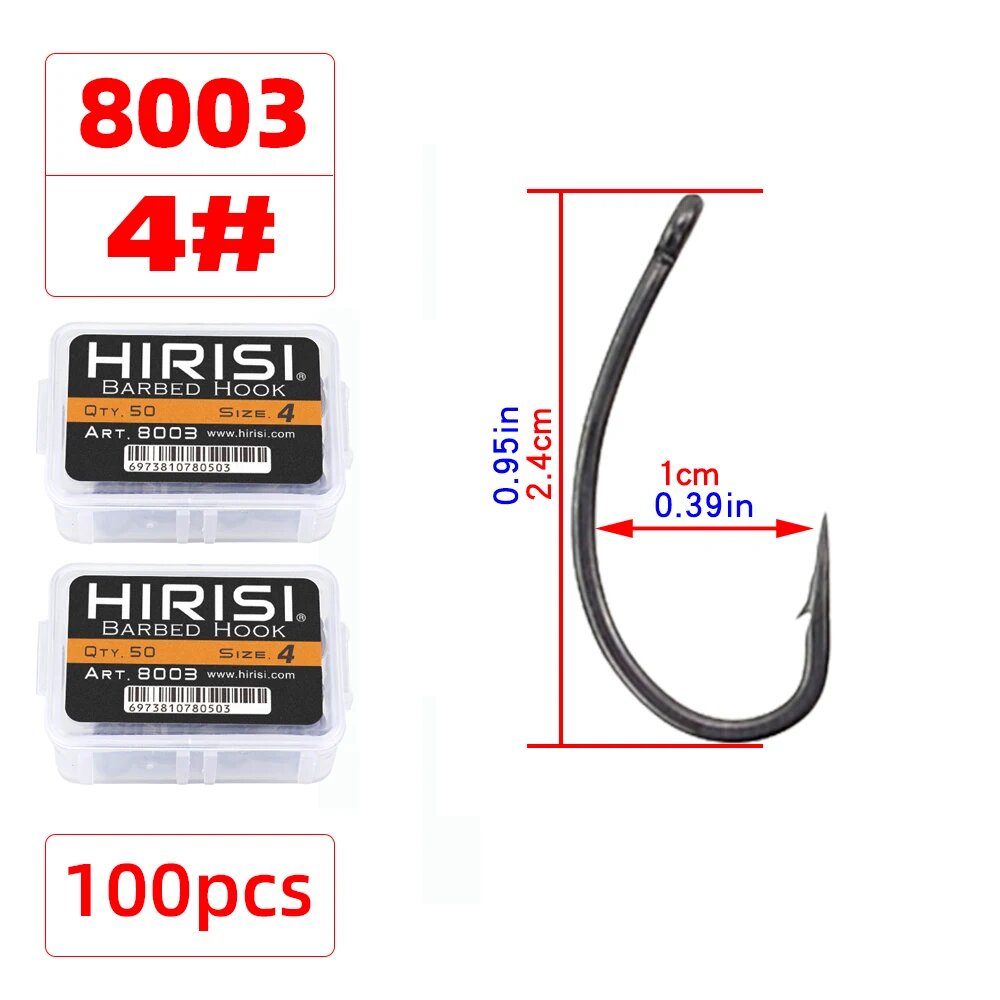 Hirisi Крючки 4#, 100 шт.