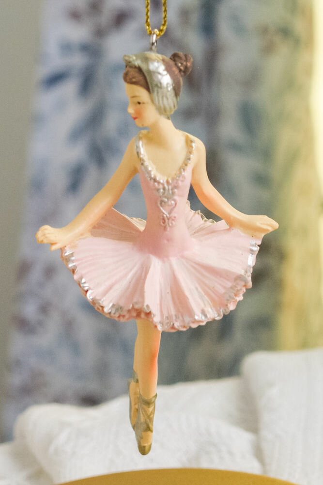 Елочная игрушка балерина роззи с разведёнными руками, полистоун, 11 см, Goodwill MC37098-2