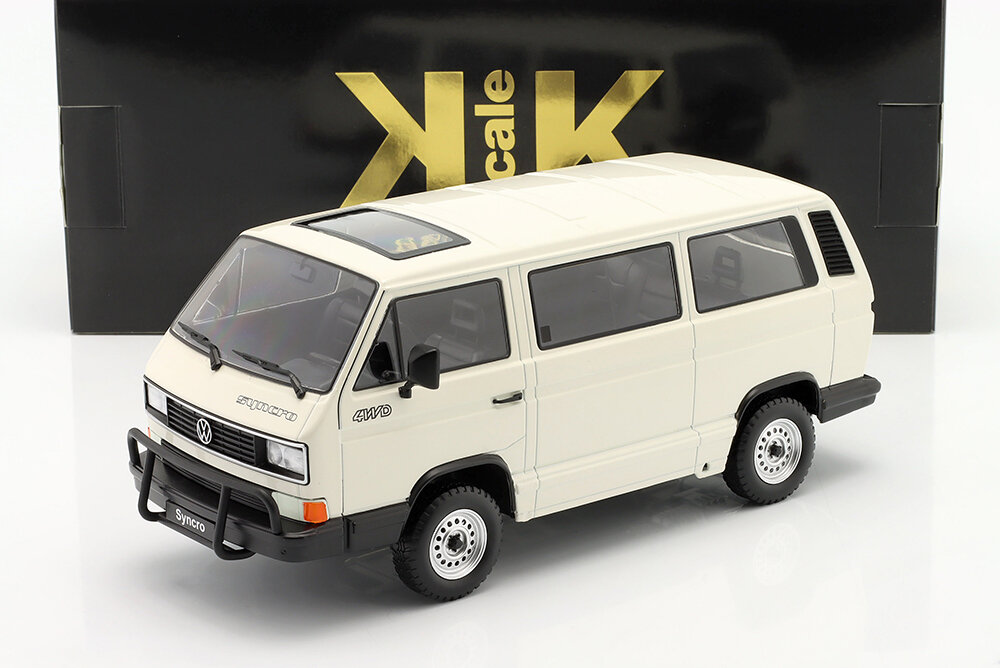 Модель коллекционная KK-SCALE Vw bus T3 syncro 1987 white — фото 1