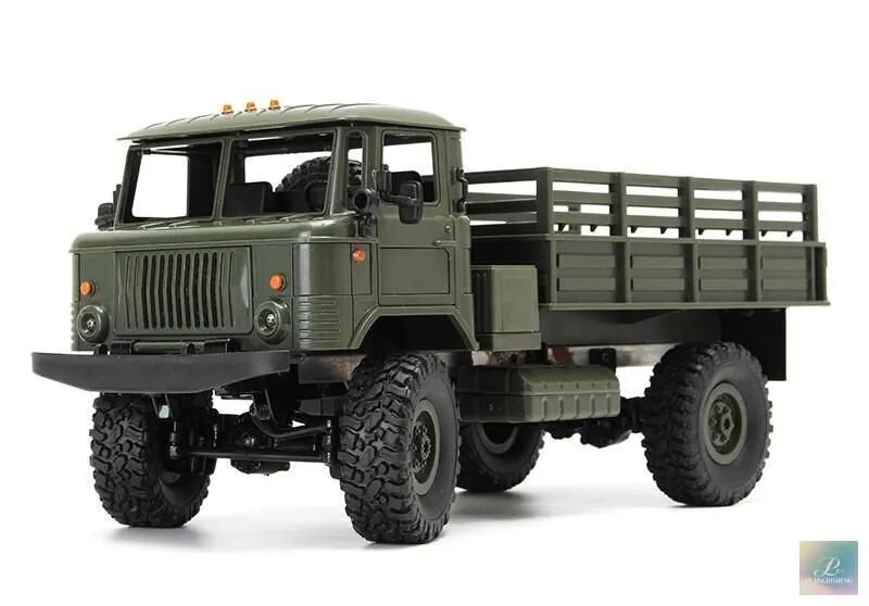 Радиоуправляемая машина WPL Газ 66 грузовая RTR 4WD масштаб 1:16 2.4G - WPLB-24-R-Green