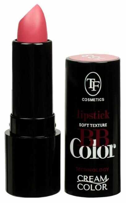 TF Cosmetics Помада для губ кремовая Bb Color Lipstick, тон 133 Кукольный розовый