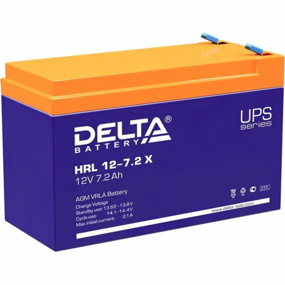 Батарея для ИБП Delta HRL 12-7,2 (12V/7,2Ah), 705855