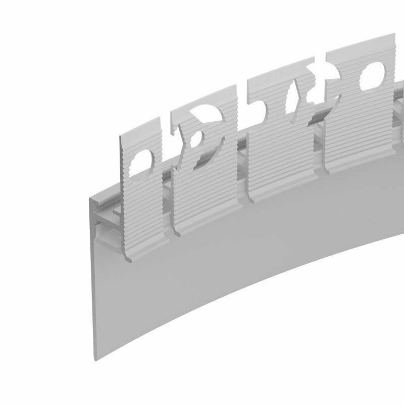 Профиль PLINTUS-FANTOM-BENT-H35-SIDE-2000 WHITE L2000 алюм. Arlight 043675(1)