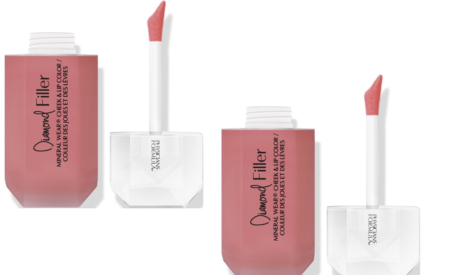 Румяна Physicians Formula минеральные для щек и губ Diamond Filler Cheek&Lip Color тон: сияющий розовый, 7,3 мл 2шт