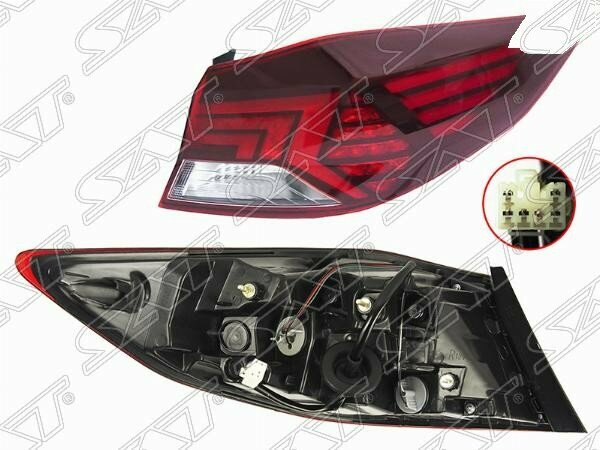 Фонарь задний SAT ST-18-0019 Hyundai Elantra 18-20 правый LED