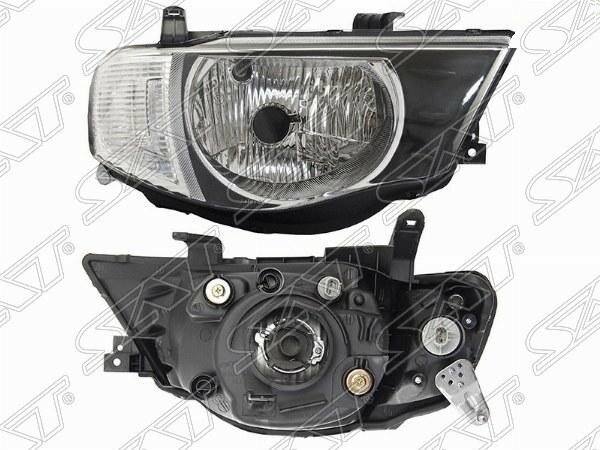 Фара SAT ST-214-1180R-LD-E Mitsubishi L200 07-14, Triton 06-10 справа/ Галоген/ Ручная регулировка