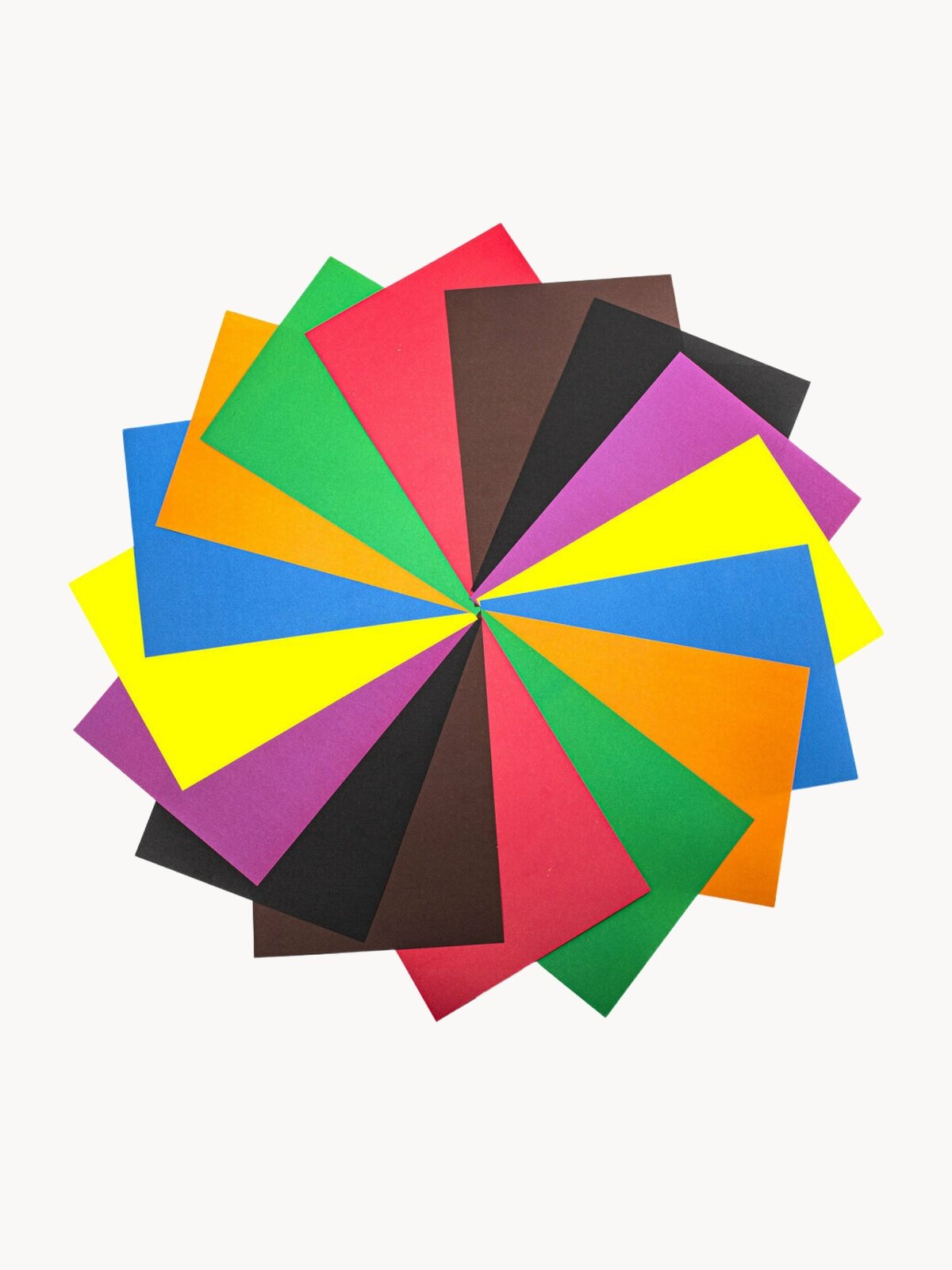 Цветная бумага офсетная для творчества и оформления А4 офсетная, 16 листов, 8 цветов, папка, Brauberg Kids, 200х280 мм, Друзья, 115162