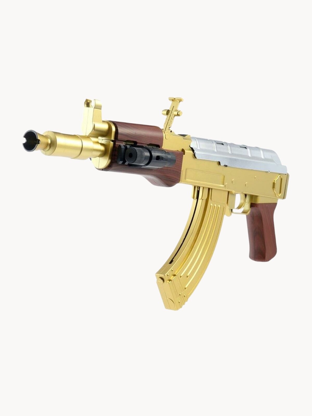 Автомат "АК-47 золотой" с лазером, 46 см