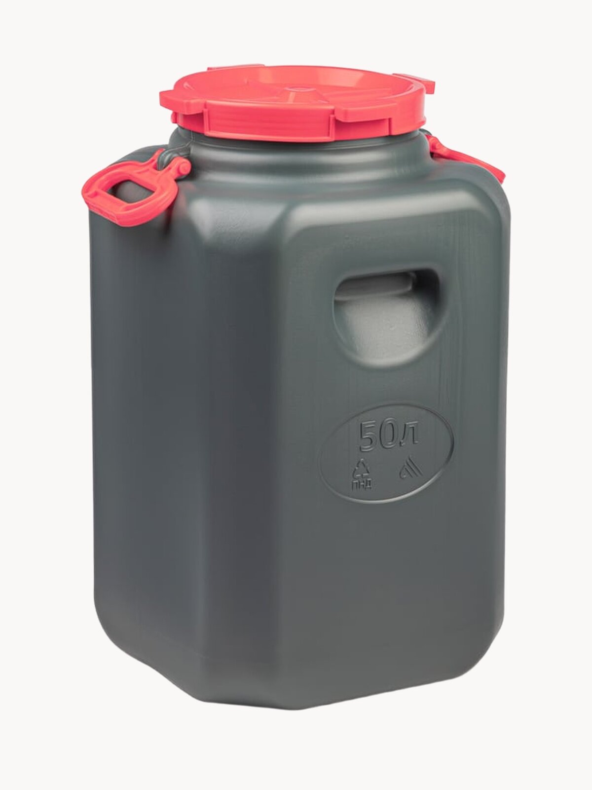 Канистра-бочка "Эконом" 50л, горловина 215мм, с навесными ручками, цвет микс ЗПИ «Альтернатива» М8331