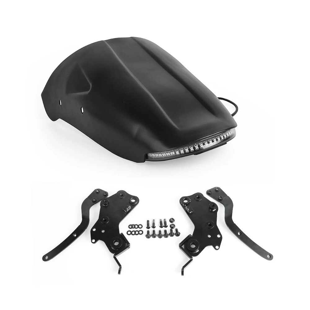 Заднее аккуратное крыло со светодиодным фонарем для Honda Rebel 250 300 500 CMX300 CMX500 2017-2023, детали для устранения короткого хвостового брызговика