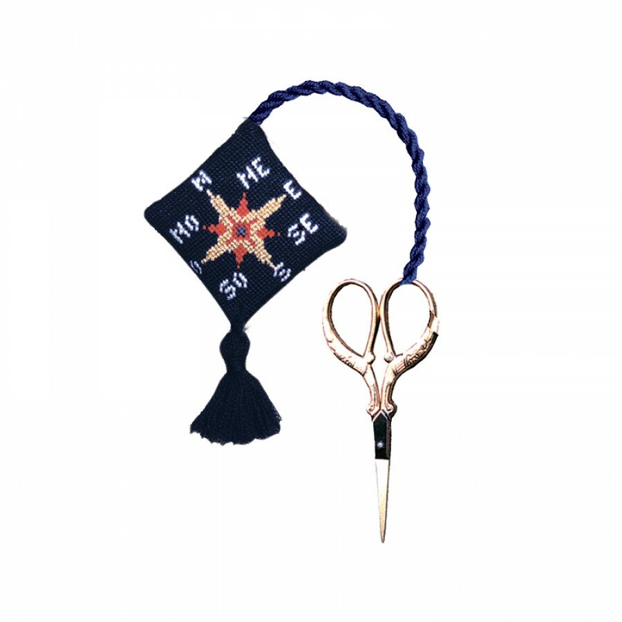 Набор для вышивания аксессура для ножниц: PORTE –CISEAUX BOUSSOLE (Компас)
