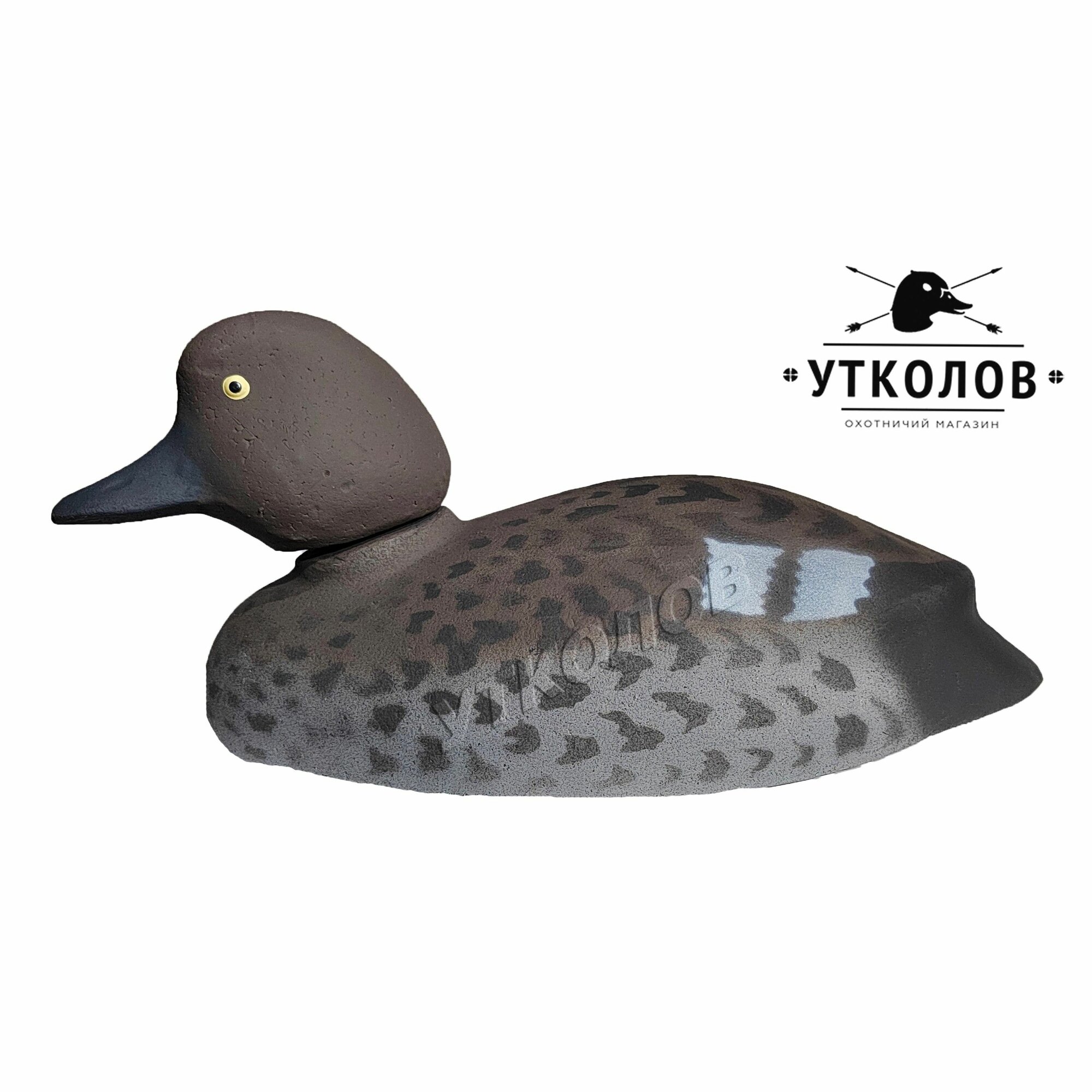 Чучело разборное утки "Гоголь утка" (полистирол). Съемная голова.