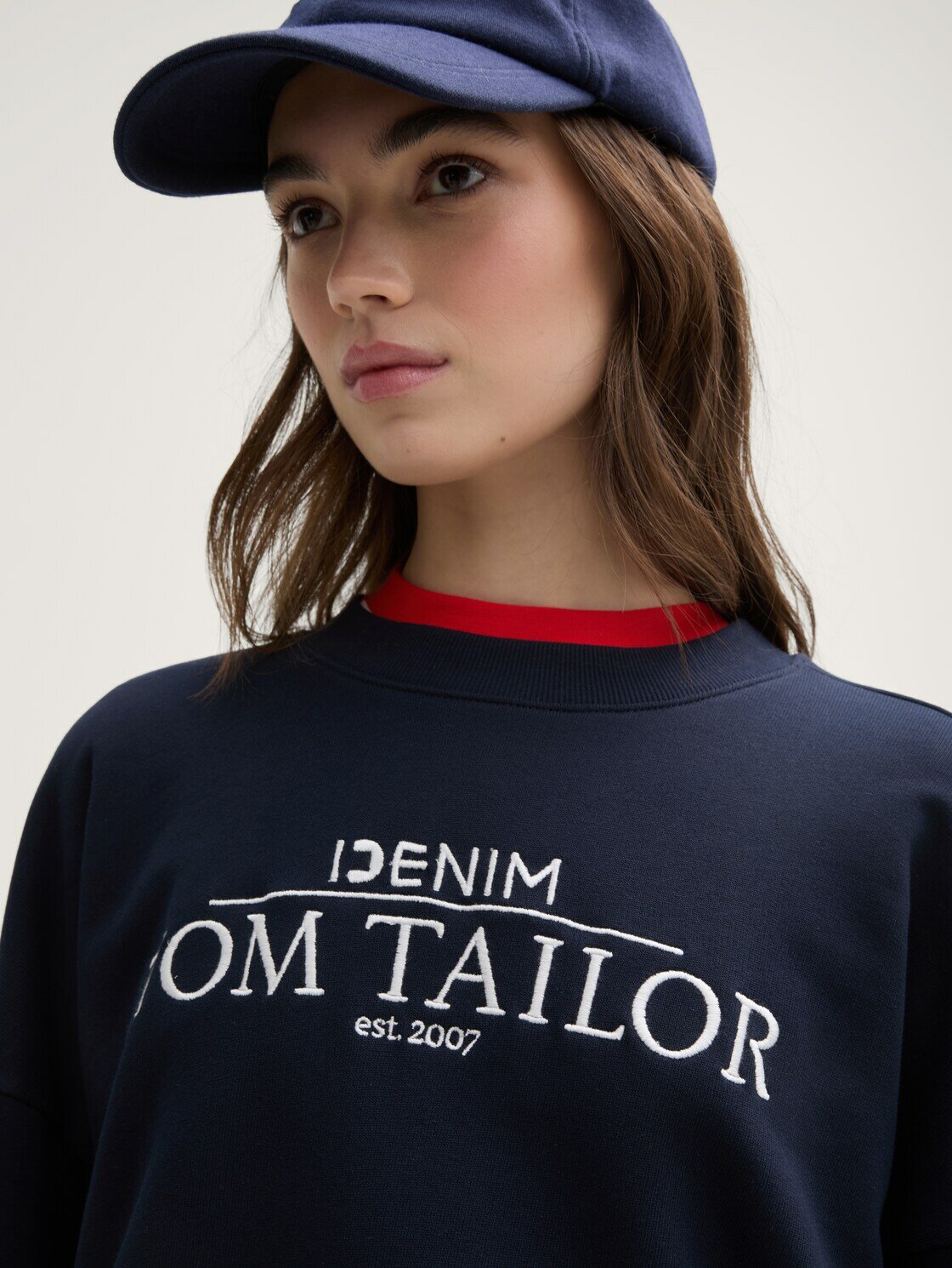 Свитшот Tom Tailor, размер XXL, , синий — фото 1