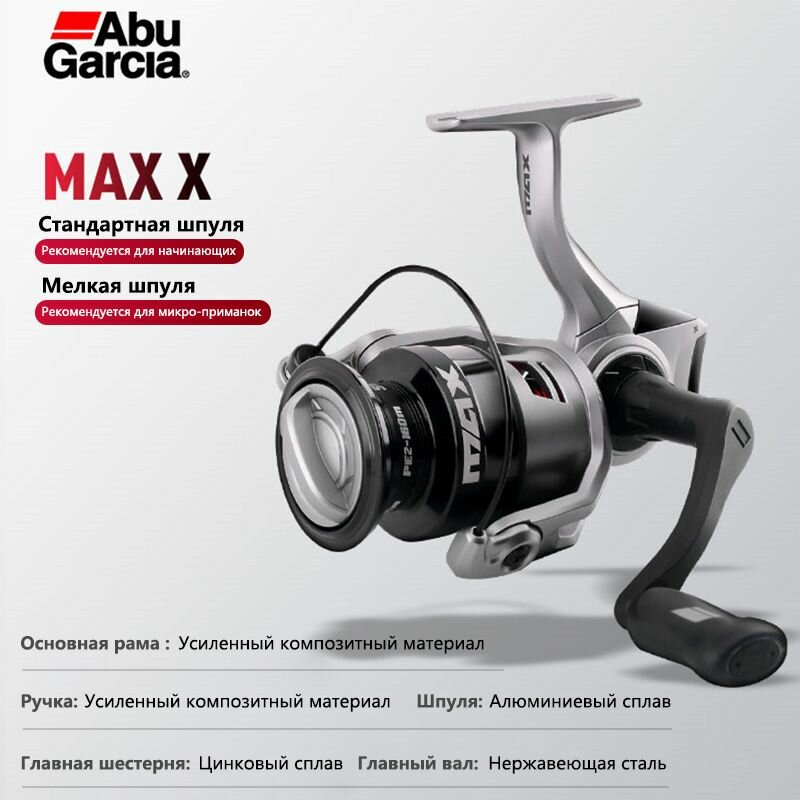 Спиннинговая катушка Abu Garcia MAXX для дальнего заброса приманок, металлическая