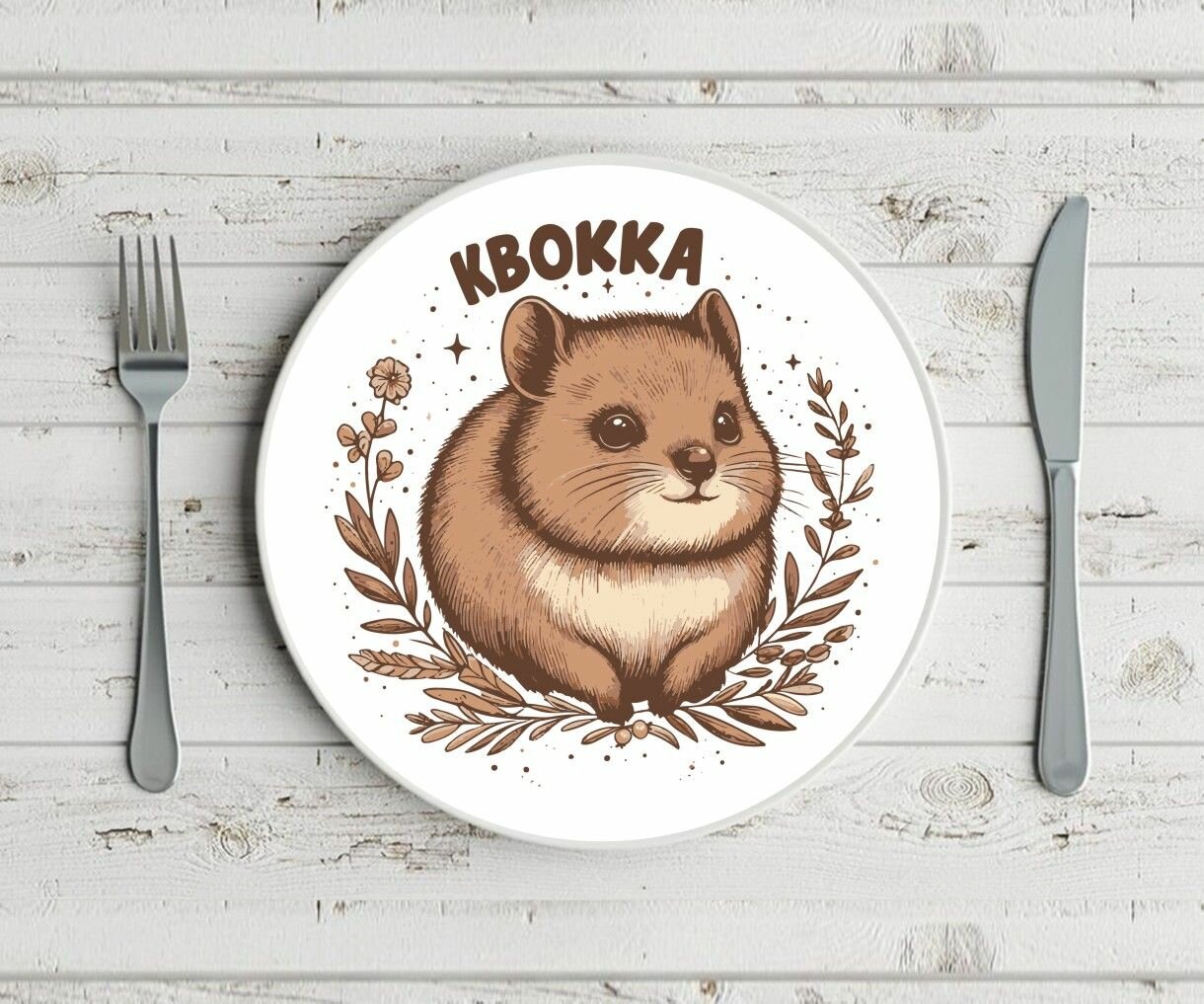 Тарелка GOODbrelok Квокка, Quokka