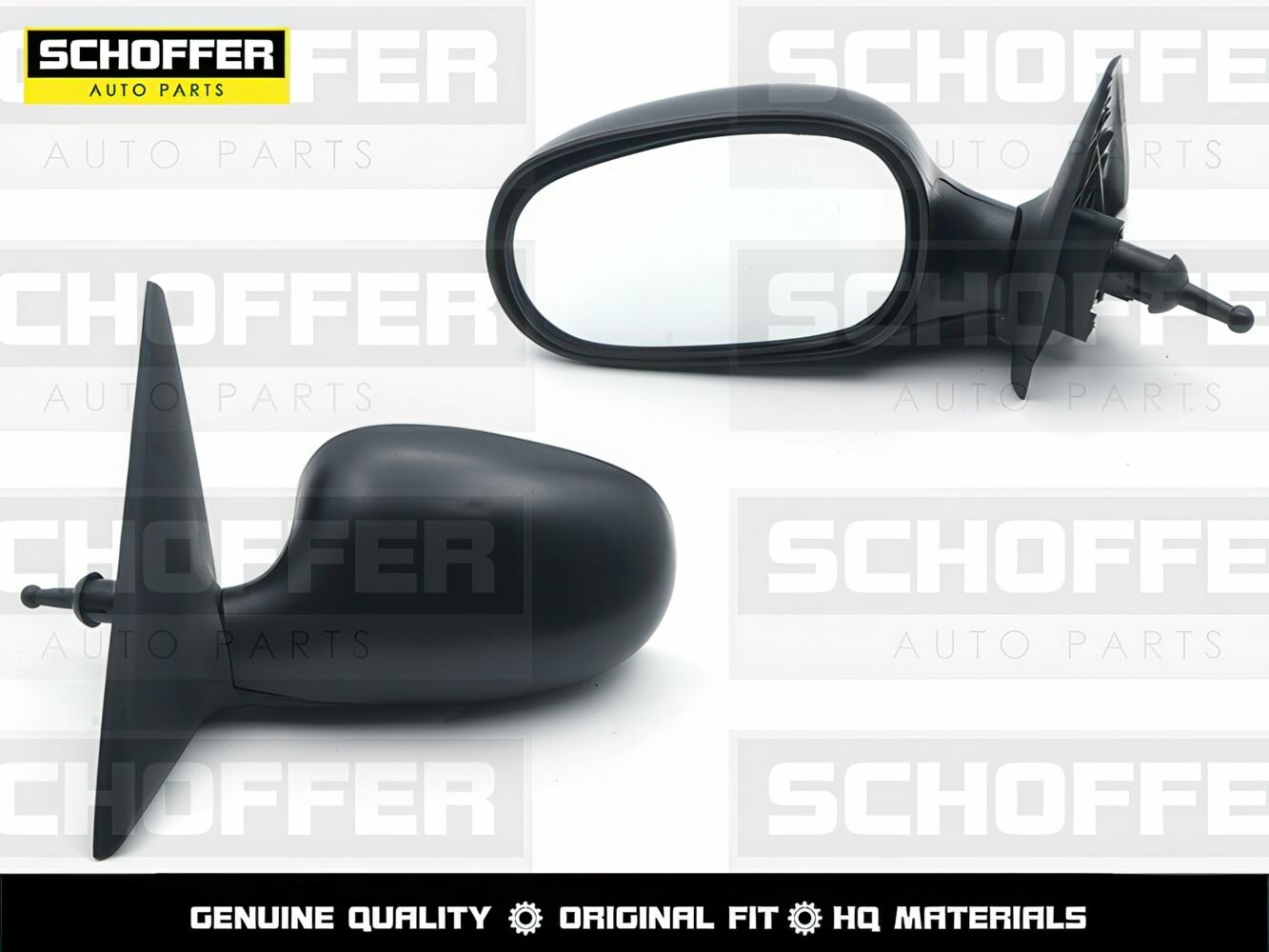 Зеркало левое механика, для Шевроле Ланос 97- Chevrolet Lanos 97-, артикул SHF-13057, производителя SCHOFFER