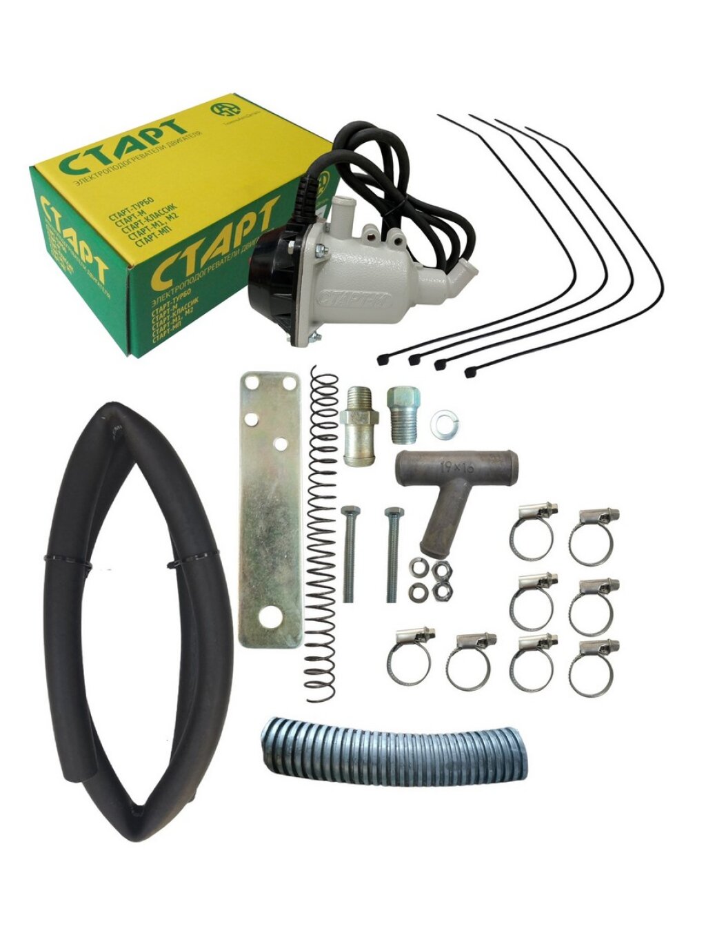 Электроподогрев двигателя для а/м УАЗ "Хантер" с дв. 409 ЗМЗ (Евро-3) "Старт-М"