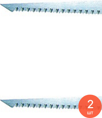 Ножовка по дереву 888 по ГВЛ, с обрезиненный рукояткой, из стали, лезвие 150мм / ручной инструмент (комплект из 2 шт)