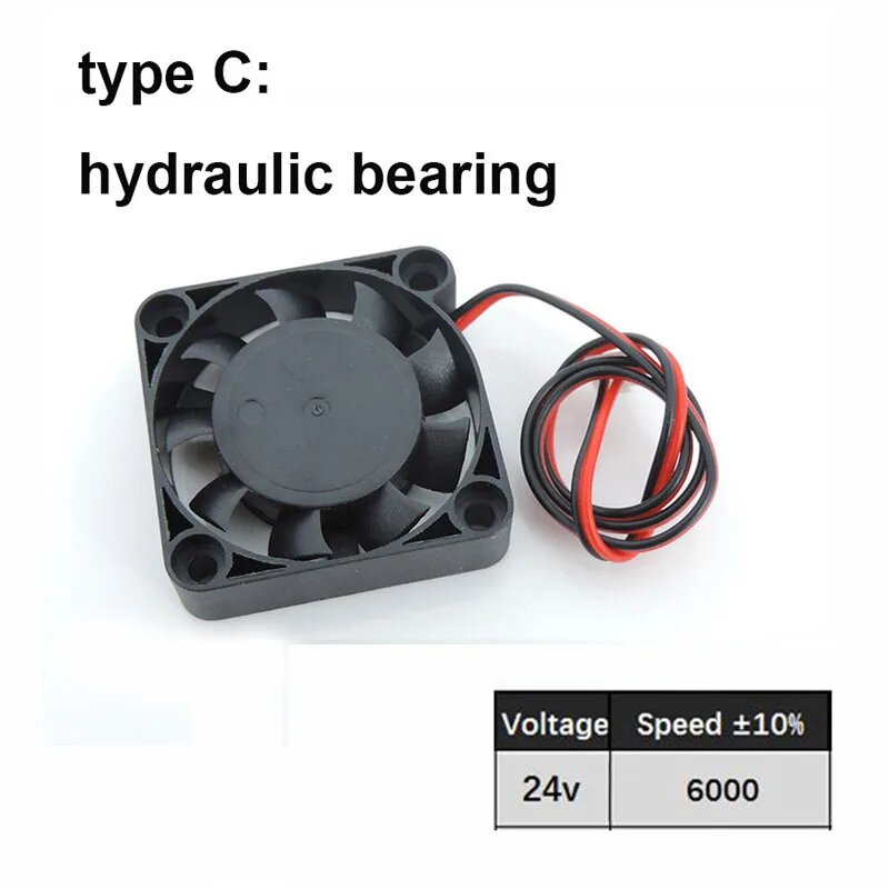 Гаккаки вентилятор 4010 для 3D-принтера type C 24v