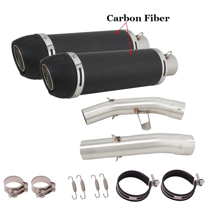 Выхлопной глушитель для мотоцикла Yamaha FJR 1300 FJR1300 2001- 2022, левый и правый глушитель с двойной средней соединительной трубкой Type G