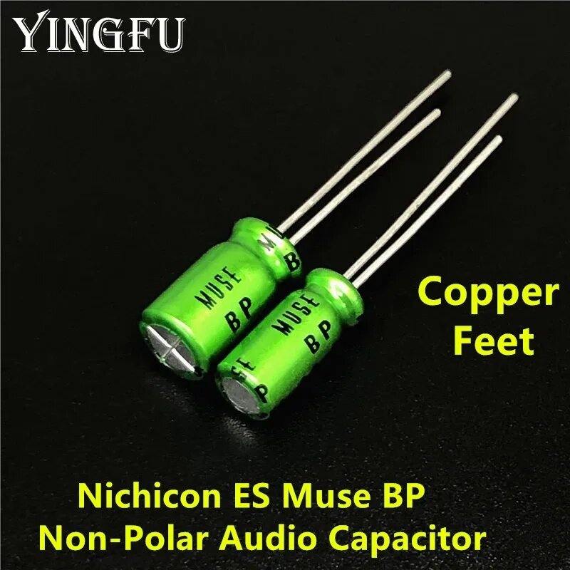 Nichicon MUSE BP ES 10 мкФ 25В аудиоконденсатор 5x11