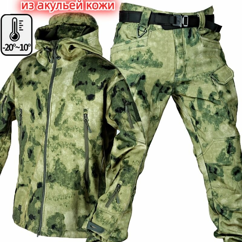 Утолщенный термокостюм из акульей кожи осень/Весенние, осенние и зимние модели