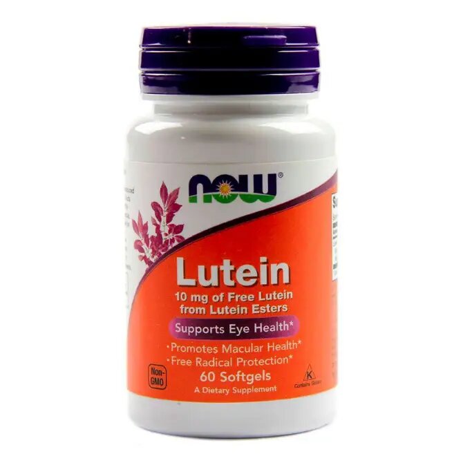 Now Лютеин Эстерс /Lutein Esters капсулы массой 190 мг 60 шт