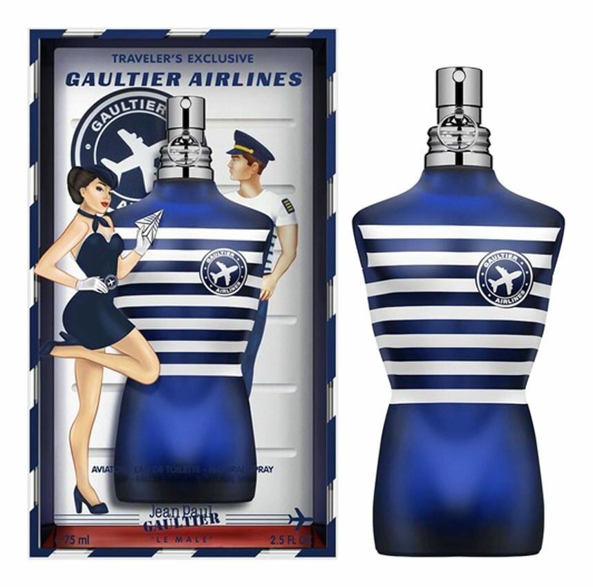 JPG, Le Male Eau De Toilette Airlines 75 мл, Туалетная вода мужская