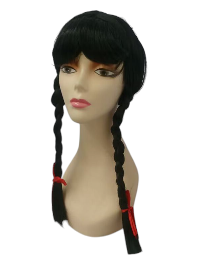 Парик карнавальный "Волшебники", с косичками, черный, размер 52-58