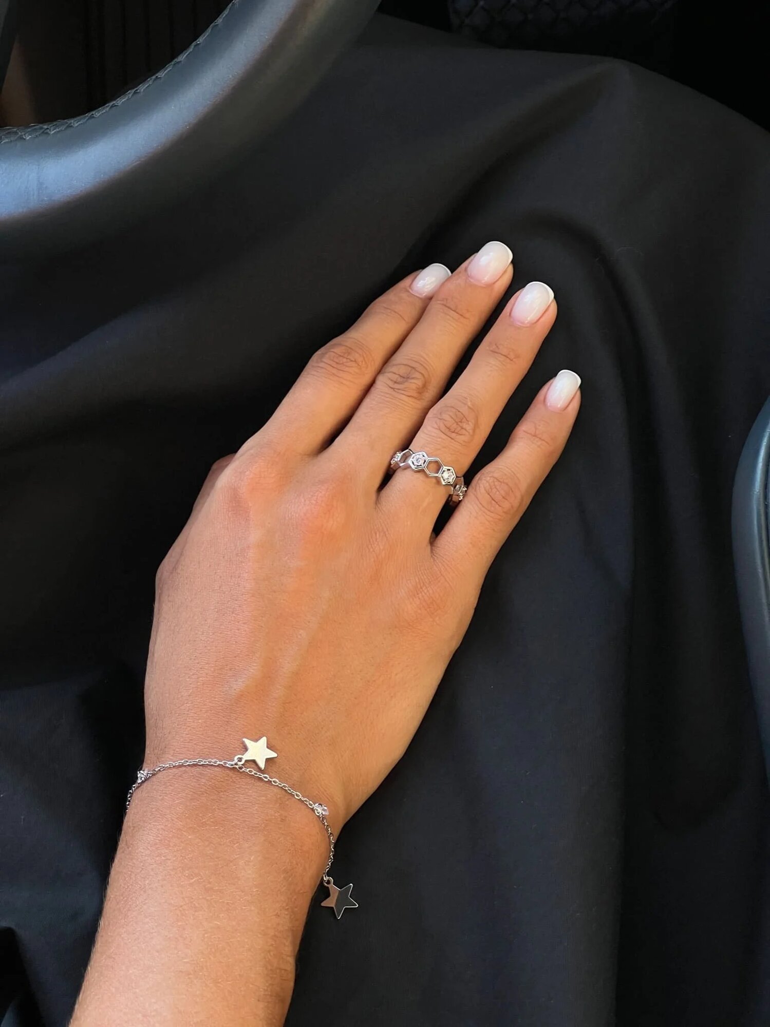 Браслет-цепочка, циркон