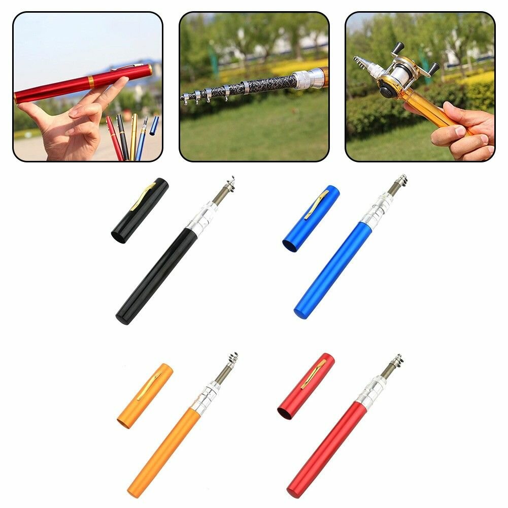 OZ-TRTE набор телескопических карманных удочек в форме ручки, маленькие ультракороткие удочки