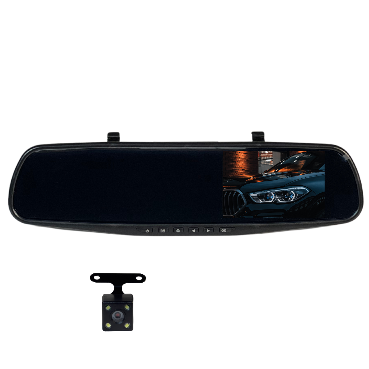 Зеркало видеорегистратор с камерой заднего вида