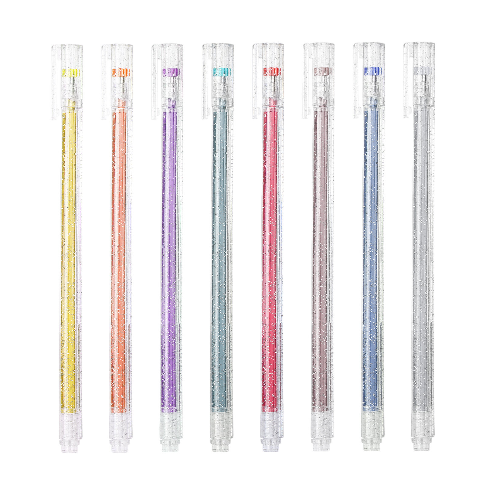 Набор из 8 гелевых ручек с блестками и перламутровыми маркерами для рисования и раскрашивания, а также для творчества и других художественных работ.