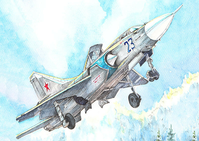 Сборная бумажная модель Истребитель МиГ-23ПД - Картонная фабрика №1 (Журнал)