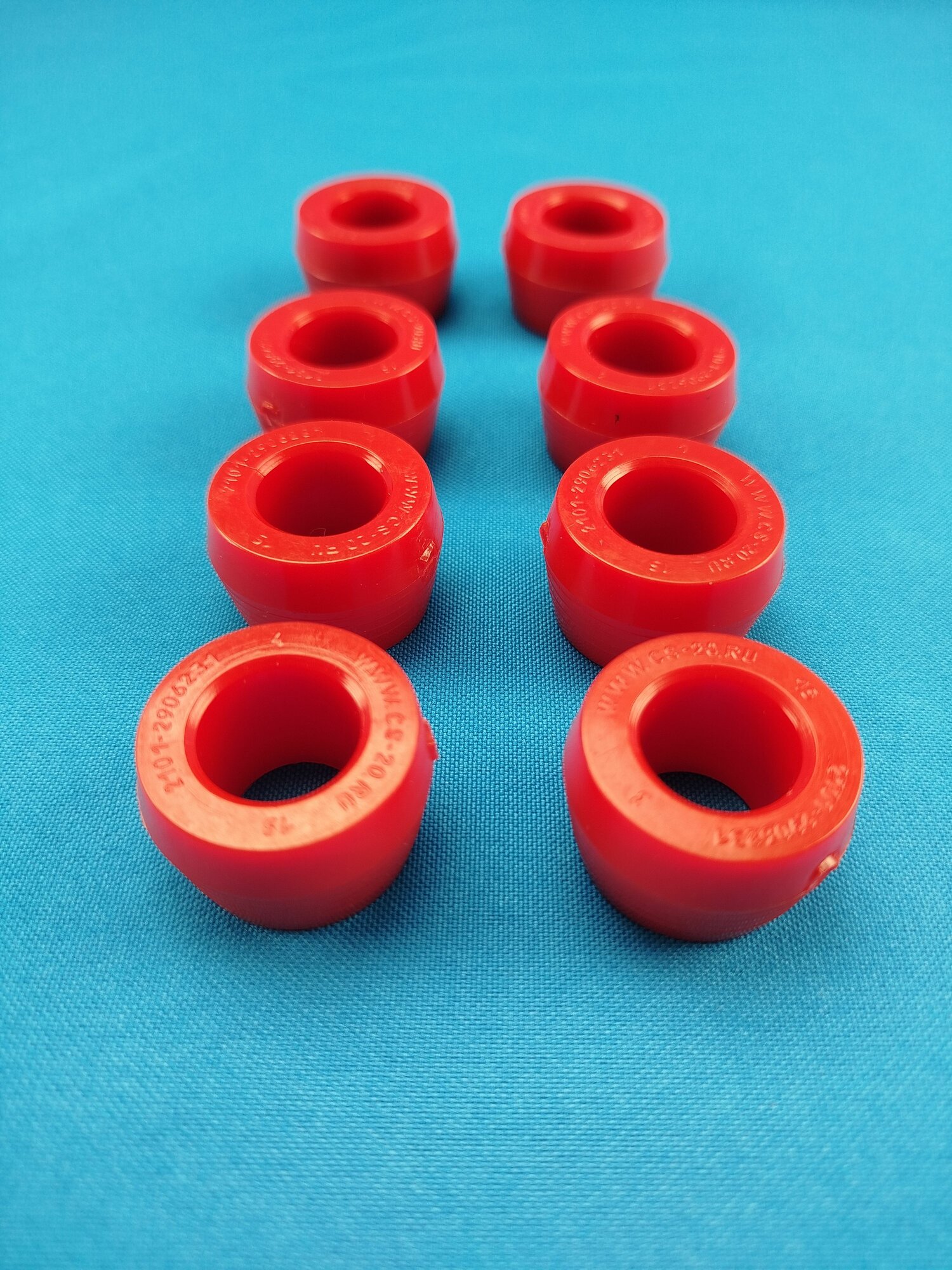 Втулки амортизатора заднего "CS20" для автомобилей ВАЗ 2101-07 полиуретан красный DRIVE (8шт) (РК11 2101-2906231)