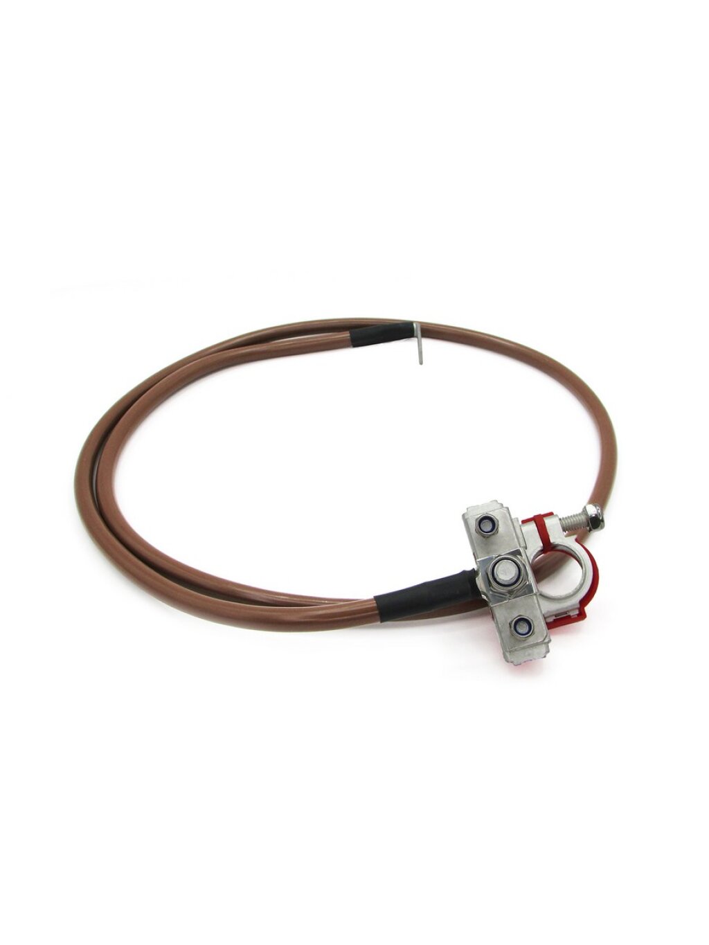 Провод аккумулятора для а/м ВАЗ 21213-21214 (1150 мм) (инжектор) (плюс), клемма трехконтактная "Carg