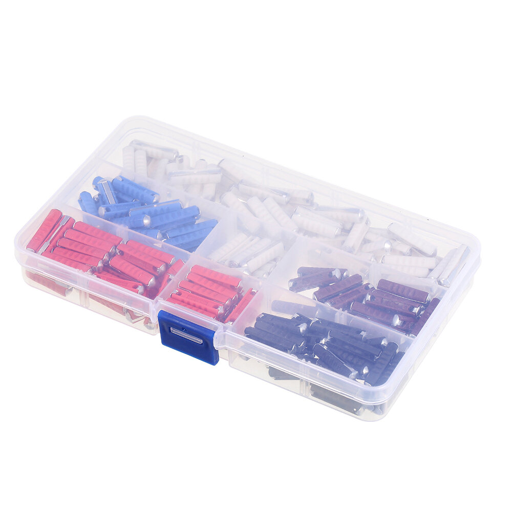 200шт Ассорти Коробка Континентальных Предохранителей Быстродействующий Торпедный Предохранитель Классический Автомобиль 5A 8A 10A 16A 25A Немецкий/Европейский Автомобильный Комплект Диаметром 6 мм Тип