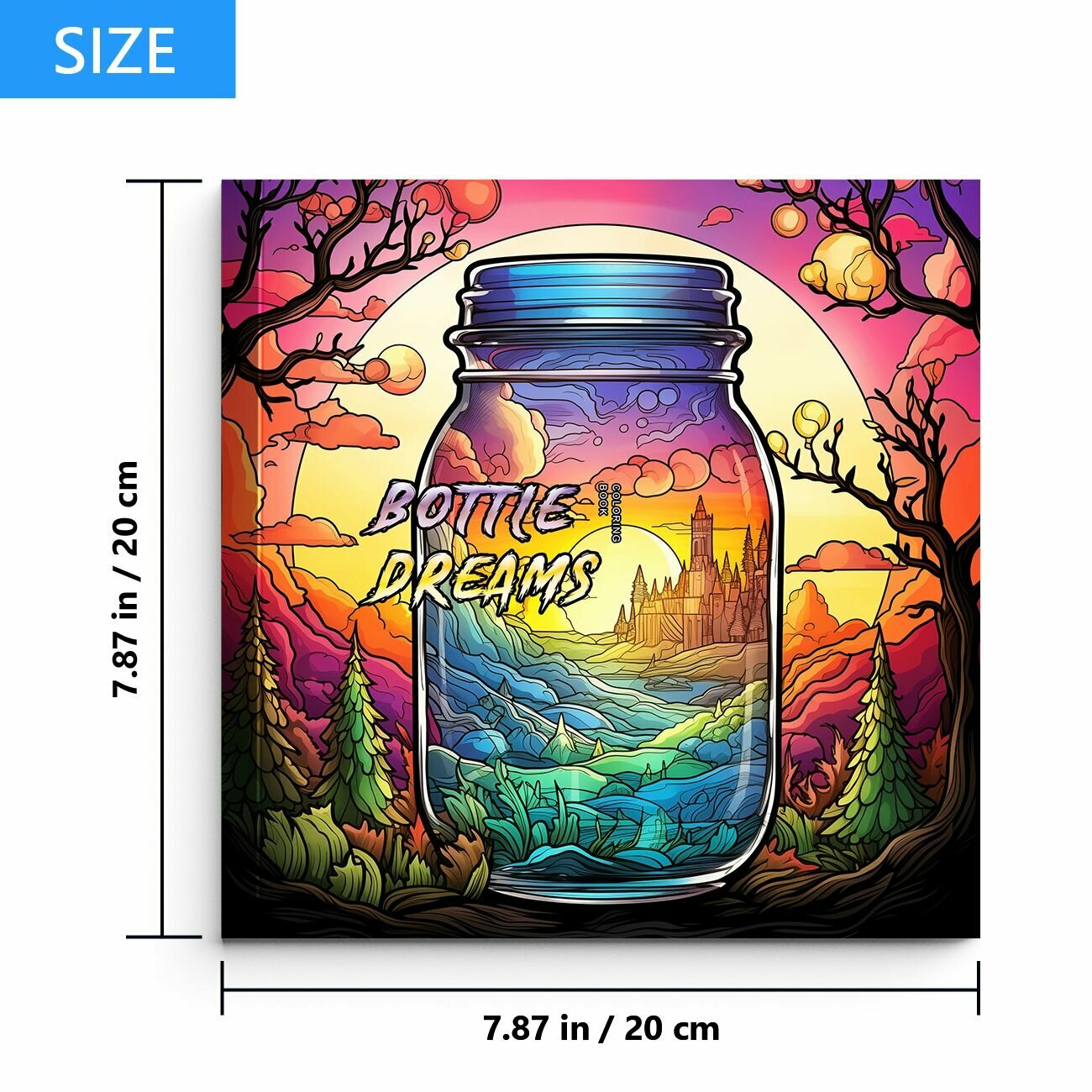 Серия тематических книг-раскрасок "Бутылка желаний" Подходит для мальчиков, девочек и взрослых