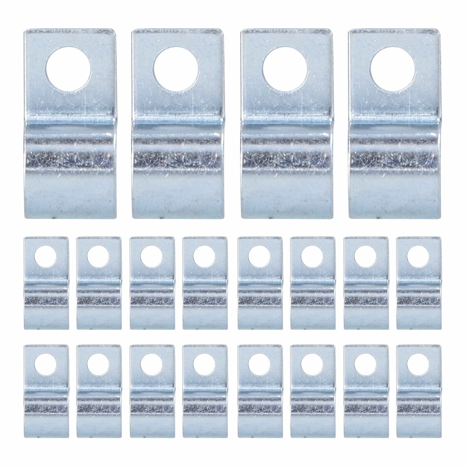 20 шт. хомут для трубы с одним отверстием, оцинкованный, для стальных труб 10 мм