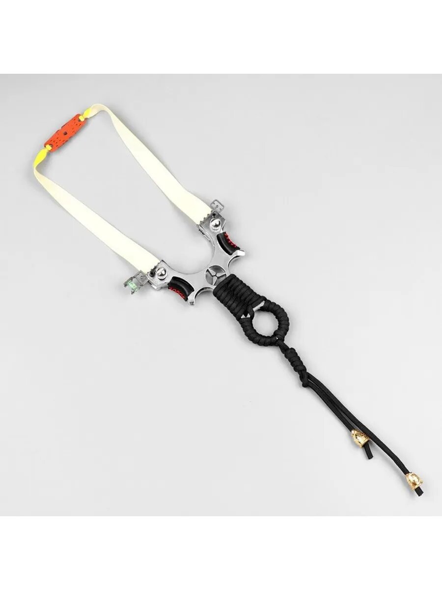 Металлическая рогатка с текстильной оплёткой