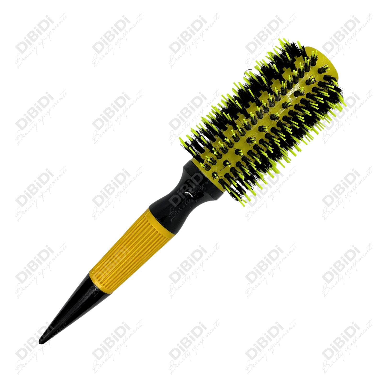 Брашинг для волос DiBiDi WM1018, желтый, удобный, прорезиненная ручка