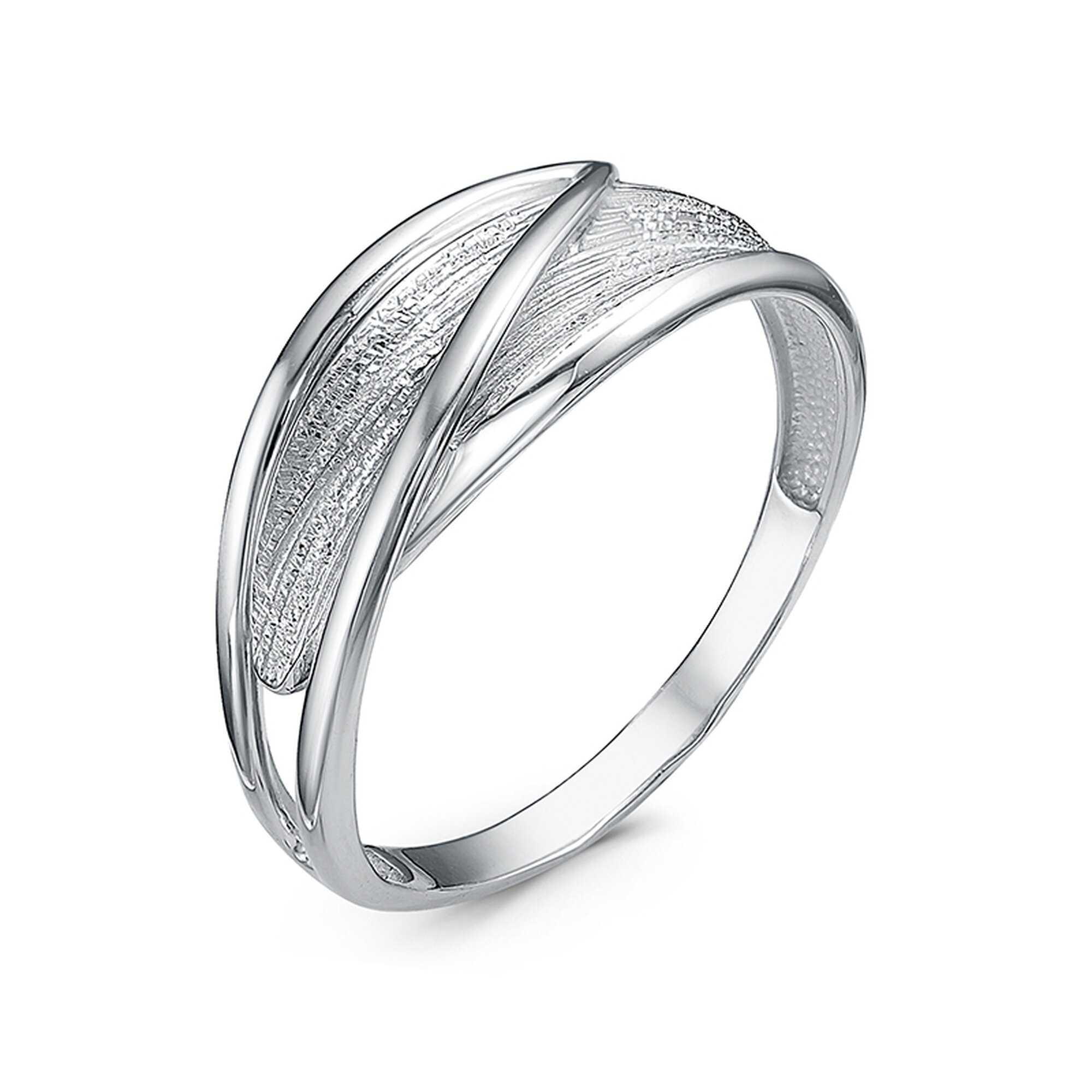 Кольцо, серебро, 925 проба, родирование