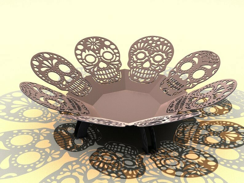 Очаг, чаша для костра, Костровая чаша, Жаровня для улицы День мёртвых - огнеупорная краска