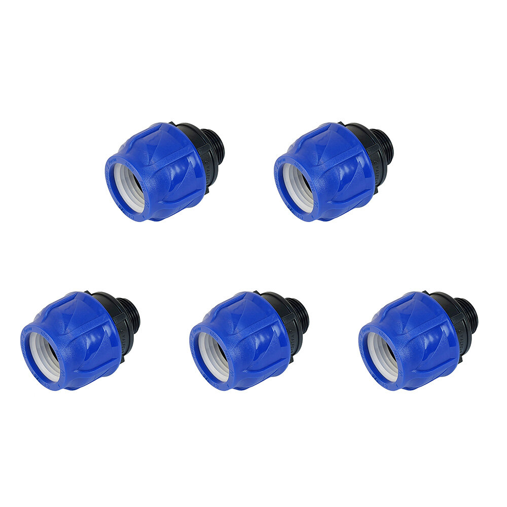 Муфта ПНД компрессионная переходная 40х1 НР(ш) (5 шт.)