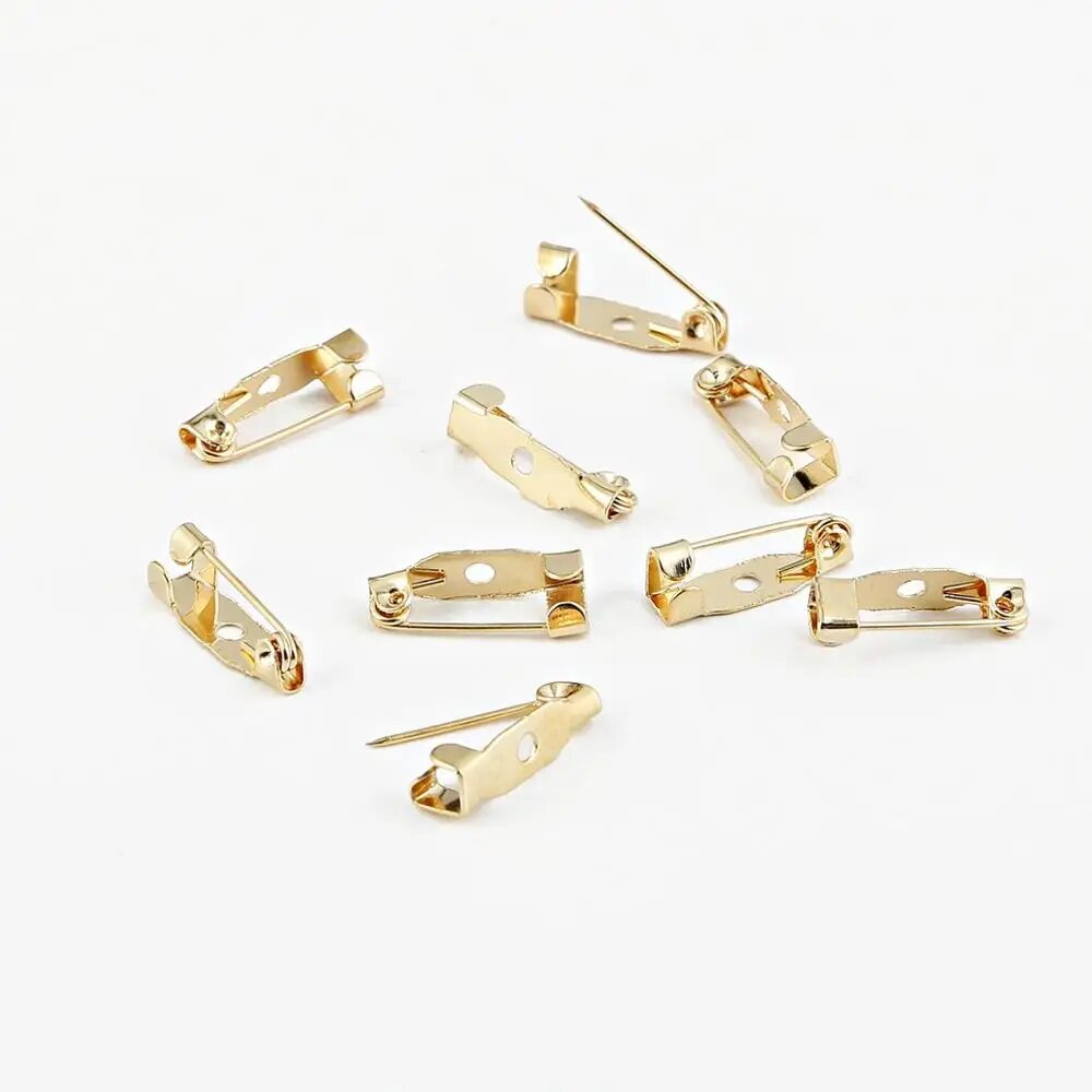 Зажимы для броши, цвет 5X15mm, 20 шт.
