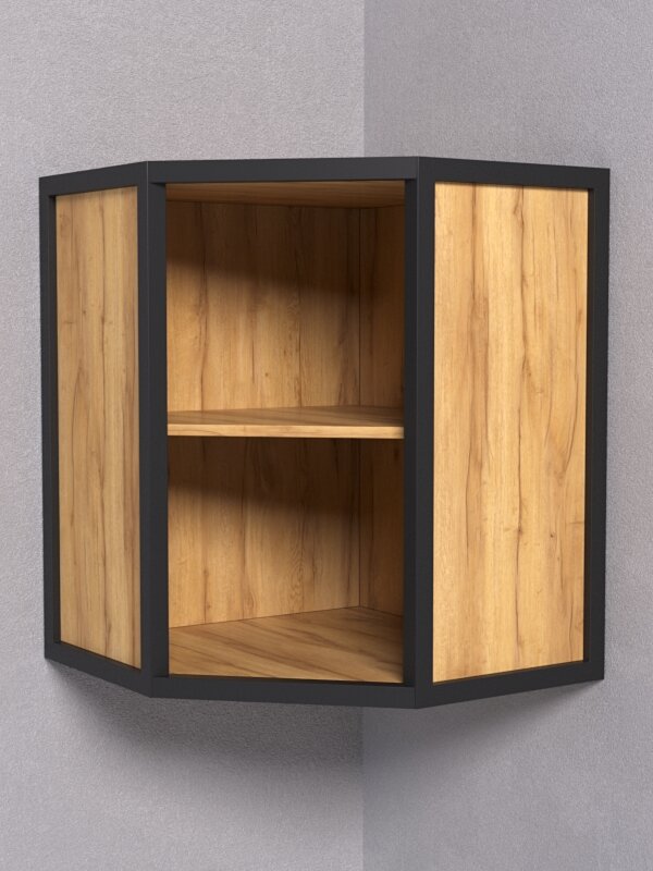 Антресоль угловая А-05 "стронг" в стиле лофт, Дуб Золотистый. Производитель товара - компания Westcom.